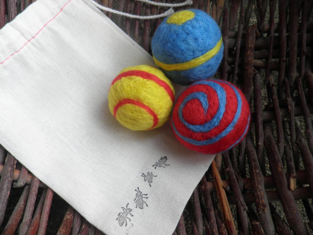 Waldorf Inspired. Lavender Filled Wool Toy Balls. Vibrant Sensory Toys ...