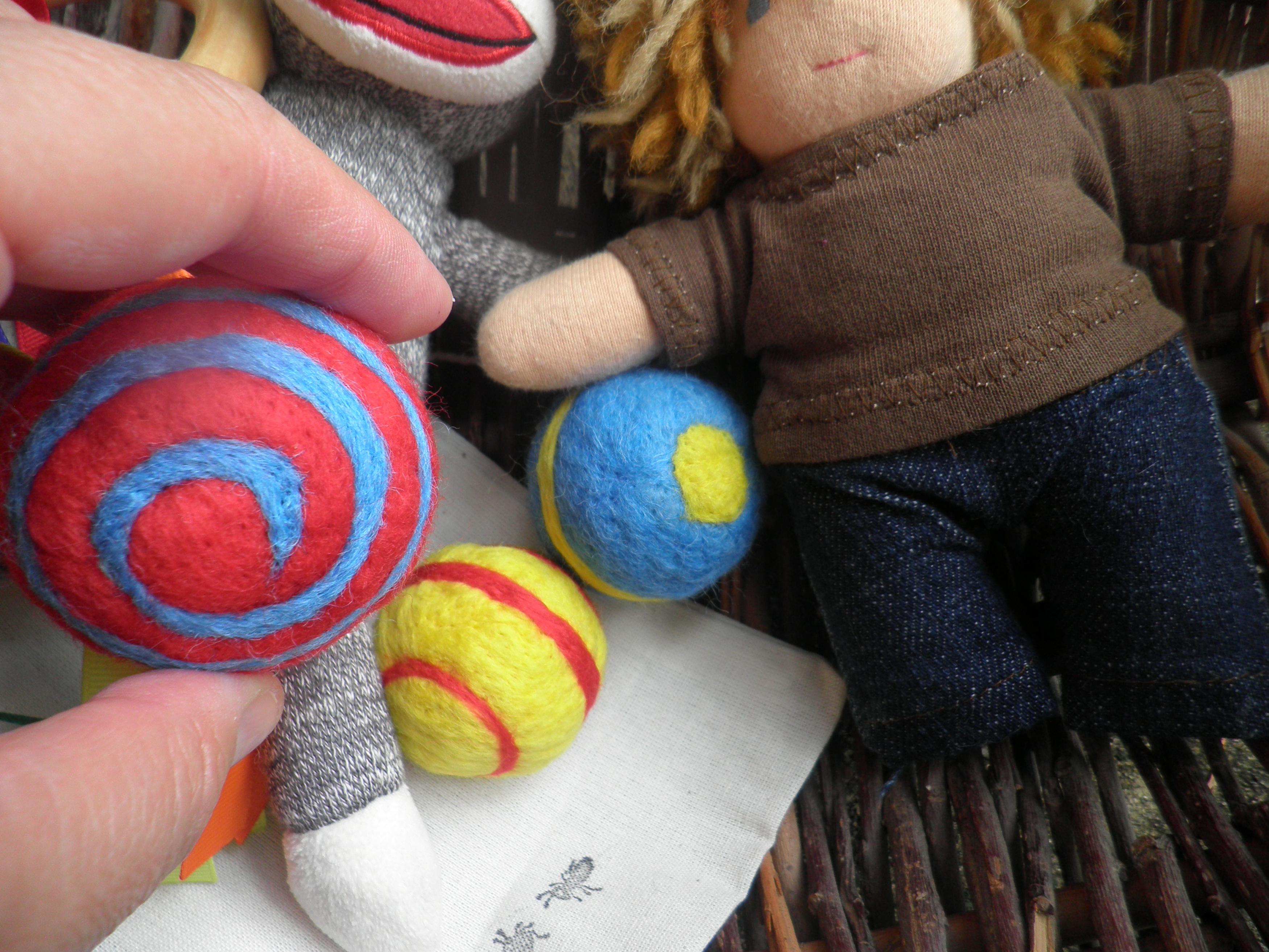 Waldorf Inspired. Lavender Filled Wool Toy Balls. Vibrant Sensory Toys ...